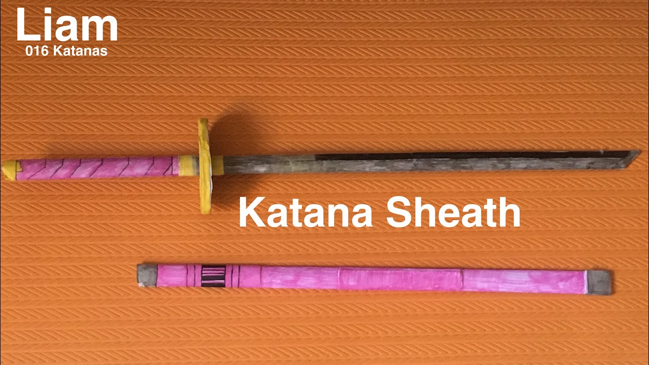 How to make Katana Sheath Out of paper sword for sheath - YouTube
