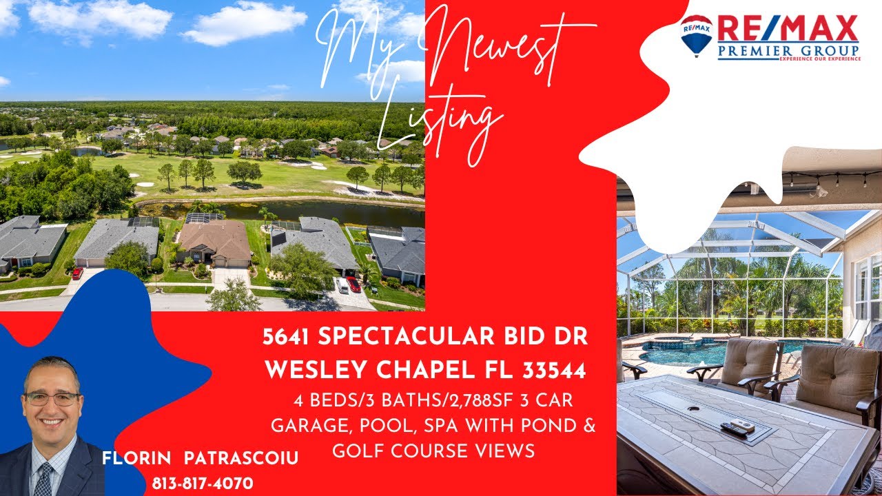 5641 Spectacular Bid DR Wesley Chapel FL 33544 - YouTube