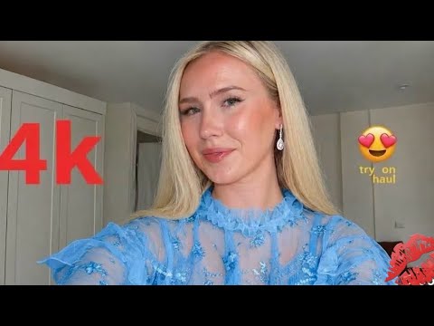 (4k) Fashion Lingerie & Bikini + See though Transparent Try On Haul | Transparent Bikini Haul #3 