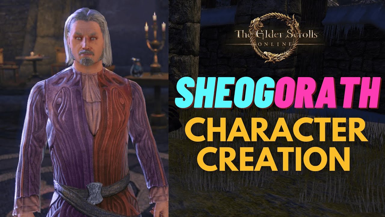 ESO Character Creation | Sheogorath [Male Breton Face and Body Sliders ...