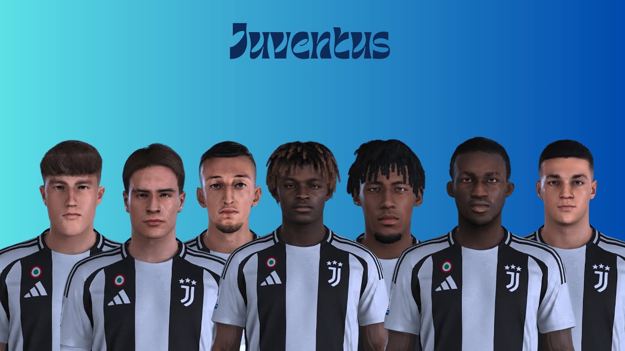 Facepack Juventus Young Players - Pes 21 PC - YouTube