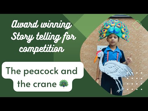 Story telling in English | peacock and the crane | award winning | for ...