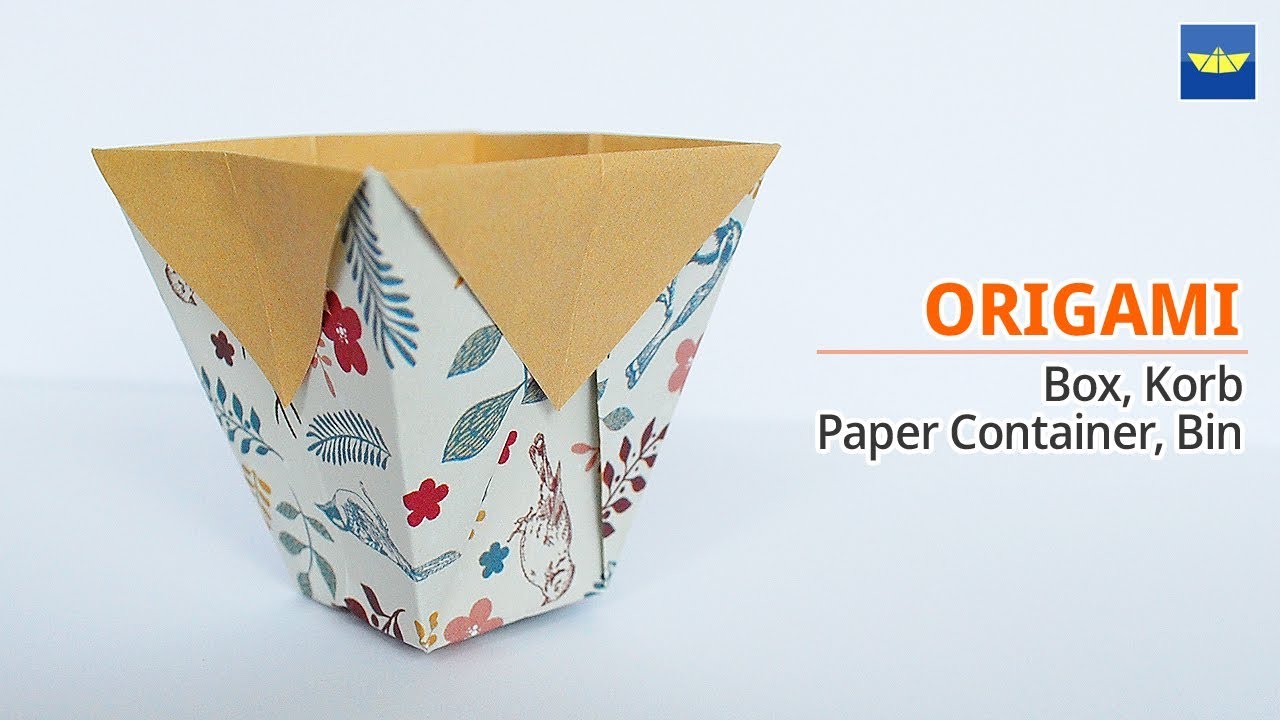 Origami Container, Bowl, Box, Bin (Tutorial, DIY, Paper Box) | atelier ...