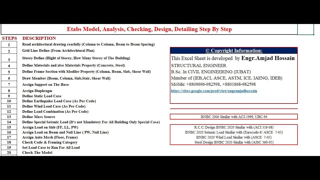 ETABS Working Procedure Bangla YouTube etabs-working-procedure-bangla-youtube