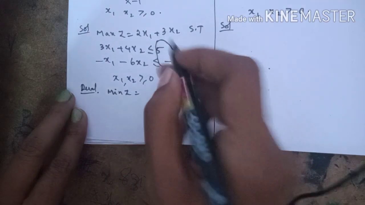 Duality In LPP Lecture 2 YouTube Duality In LPP Lecture 2 YouTube