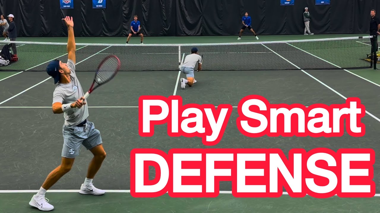 How To Play Smart DEFENSE In Doubles (Tennis Strategy Explained) - YouTube