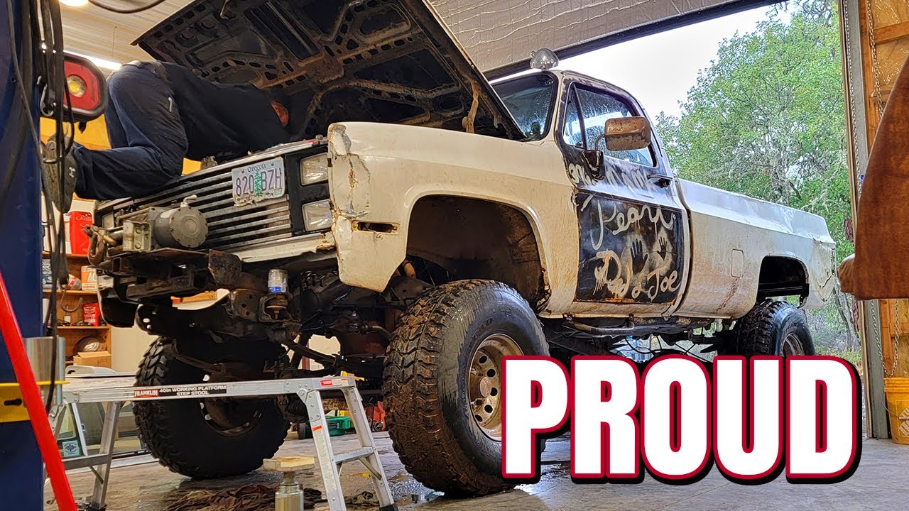 Adam's Pearl. 1985 Chevy K20 4x4 Square Body Redneck Edition. - YouTube