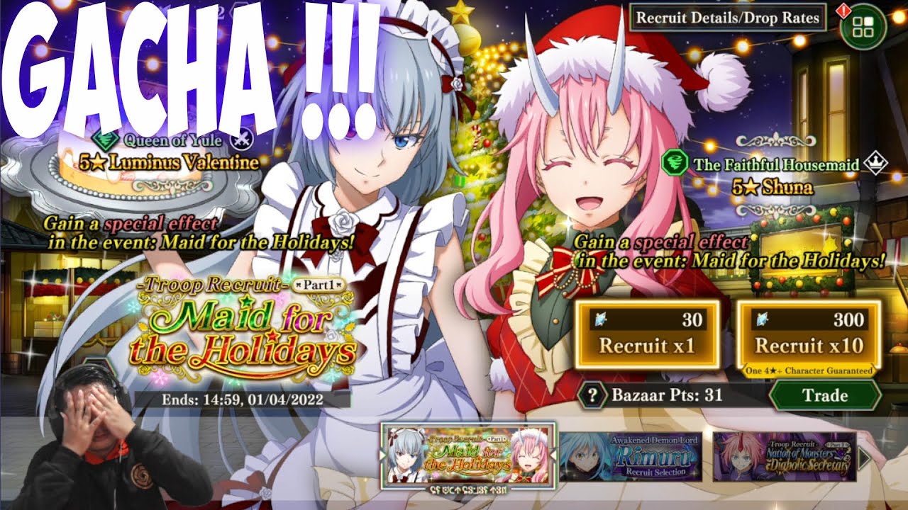 Gacha 900 Crystal Demi Luminus Valentine Dan Protector Shuna 🔥🔥 - Slime ...