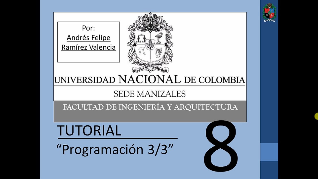 Tutorial 8 de MATLAB en español - Programación 3/3 - YouTube