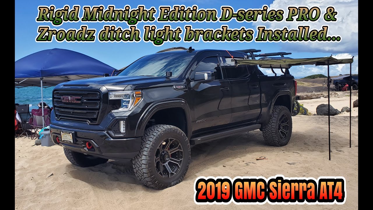 Ditch Lights installed on the AT4 - YouTube