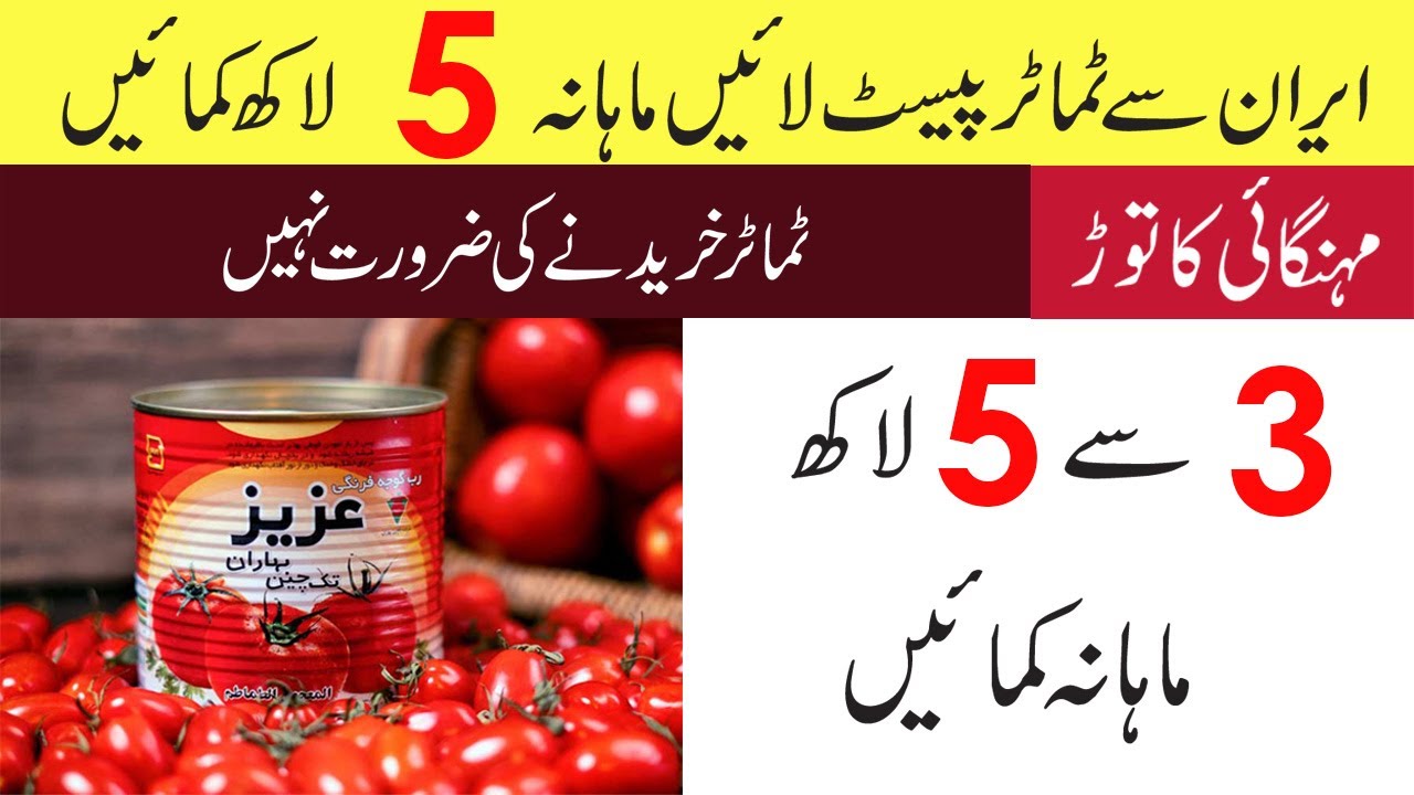 Tomato Paste from Iran | Business Ideas in Pakistan # ...