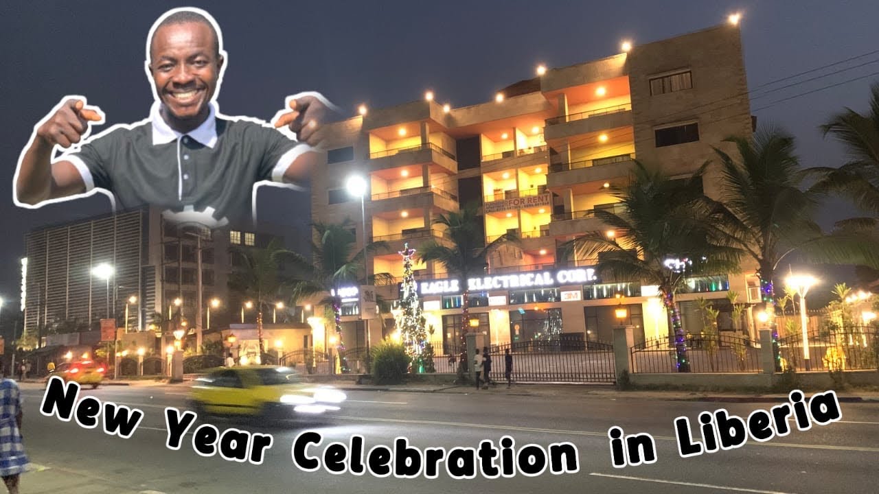 Monrovia | Liberia: Fair dark new year evening in Liberia, with ...