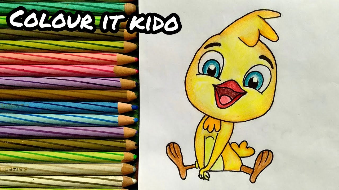 Ding Dong Bell cartoon drawing | How to Draw Ding | How to draw Eena ...