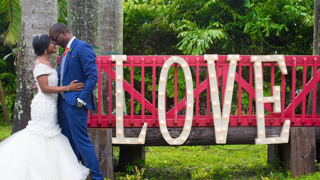 Wedding at Unique Palms in Miami - YouTube