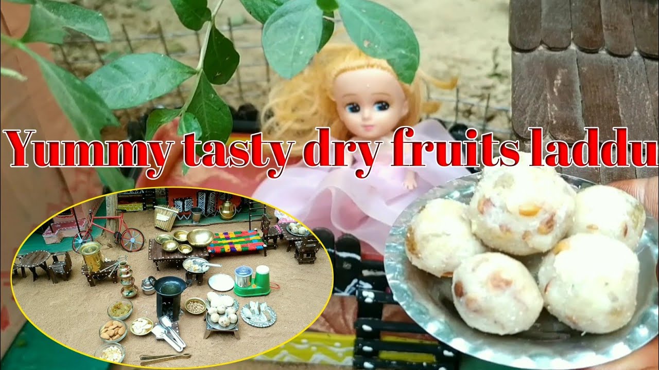 Yummy tasty dry fruits laddu recipe, miniature white laddu, mini food ...