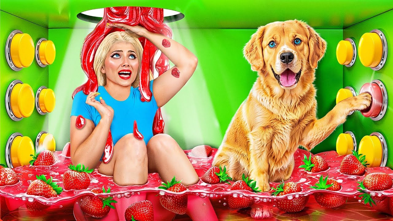 1000 미스터리 버튼만 1로 도전을 피할 수 있습니다 | 먹을 수 있는 전투 Multi DO Smile - YouTube