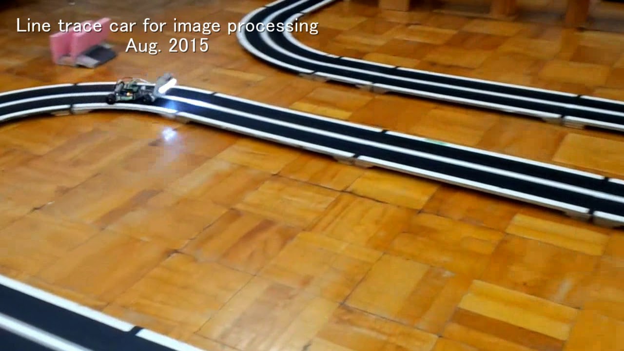 Line trace car for image processing - YouTube