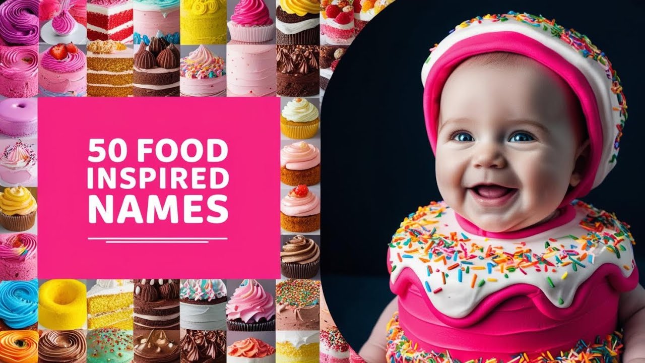 50 Food Inspired Baby Names and Their Meanings - YouTube
