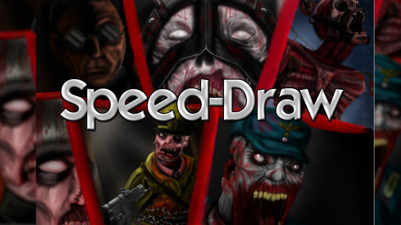 Speed-Draw: Call Of Duty WW2 Nazi Zombies - YouTube