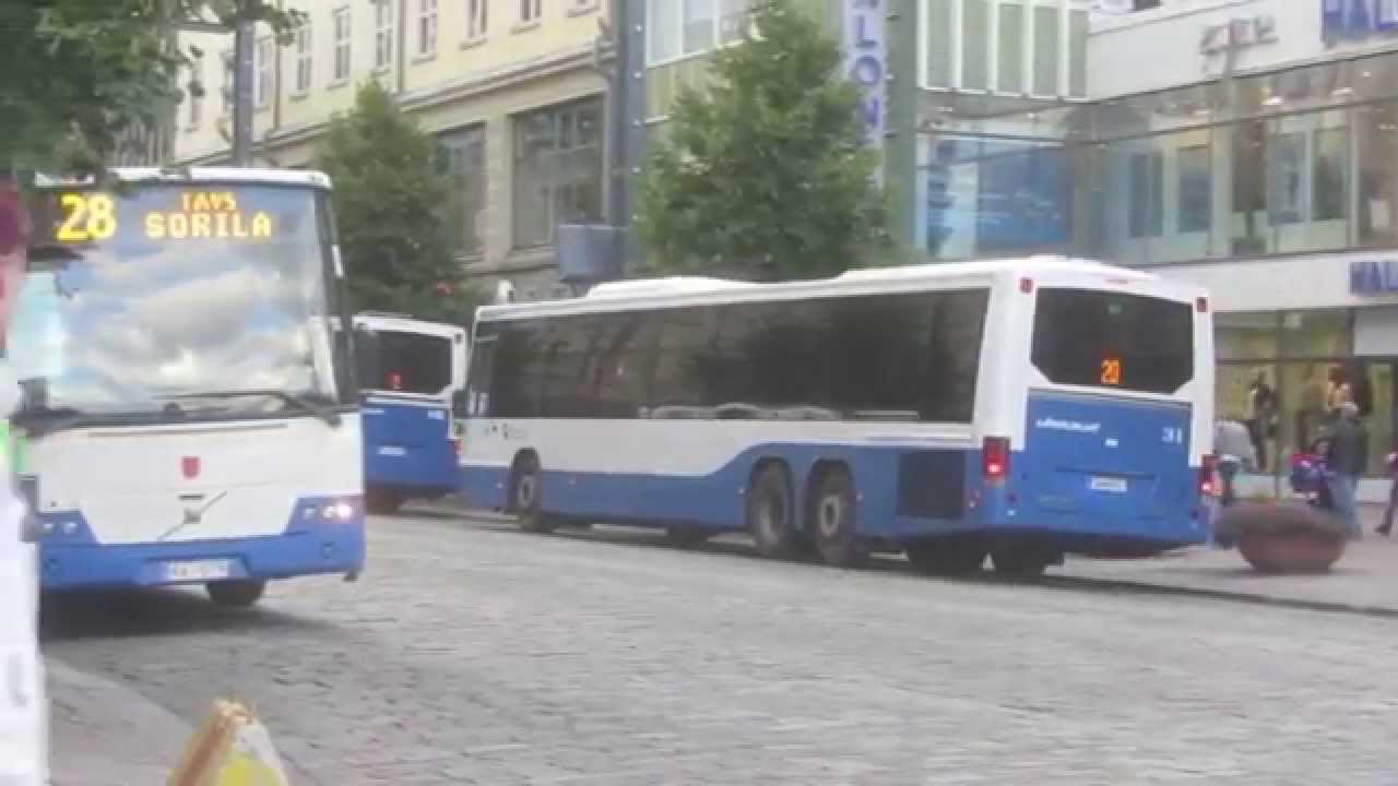 Buses in Tampere, Finland 2014 - Bussit Tampereella - YouTube