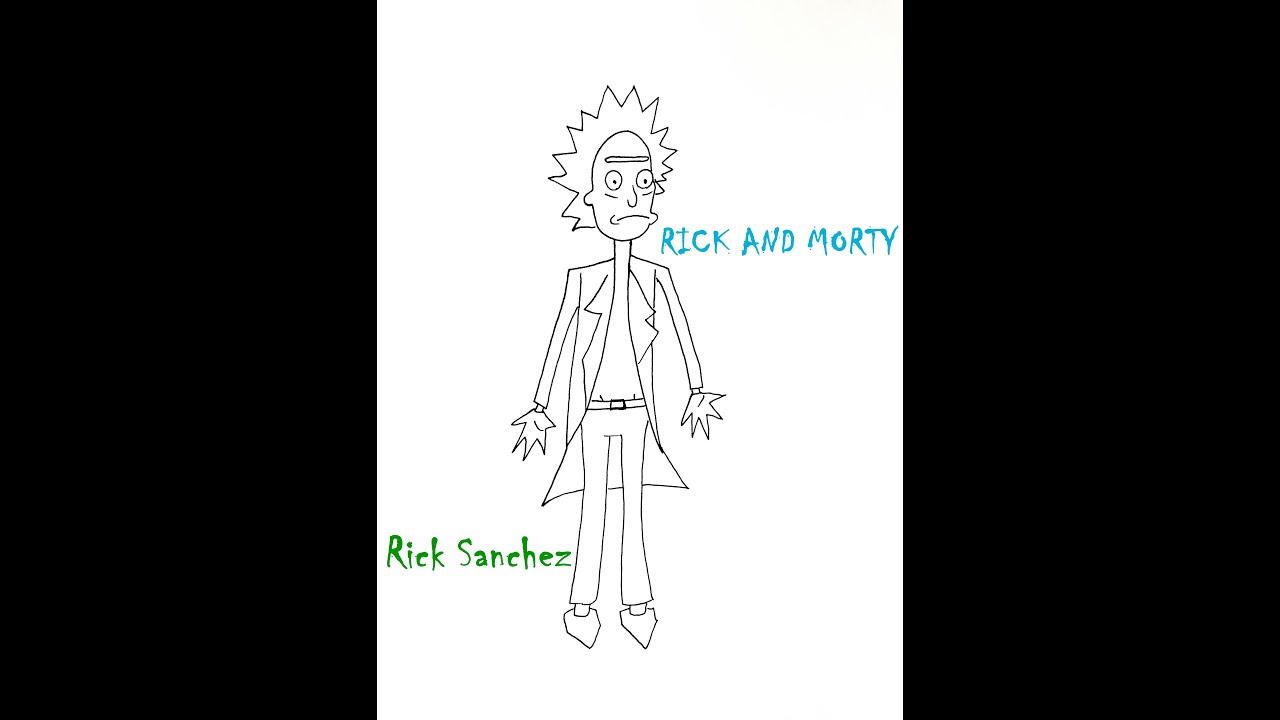 How to Draw Rick Sanchez from Rick and Morty animation step by step | # ...