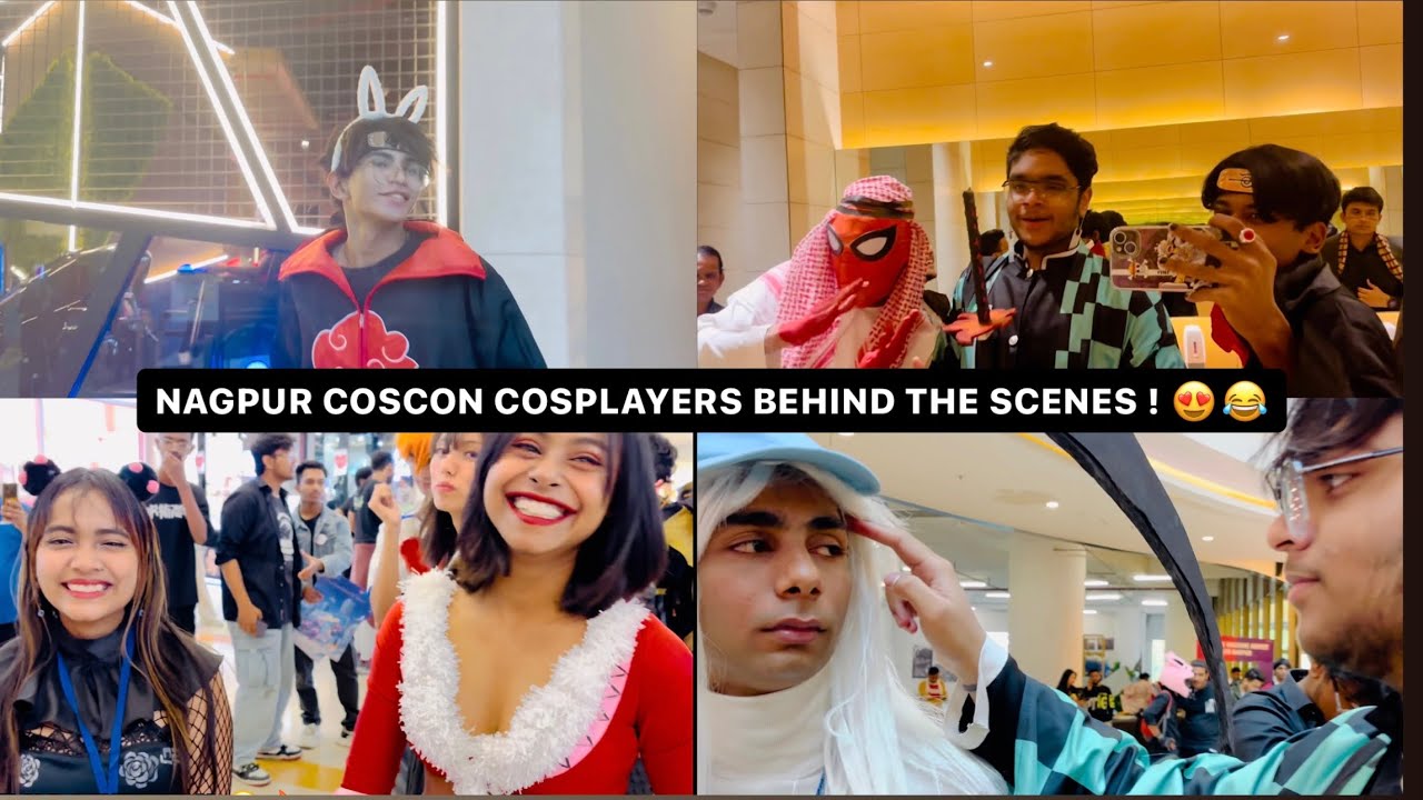 Nagpur VR mall cosplayers behind the scenes !! 😂 Coscon Nagpur ...