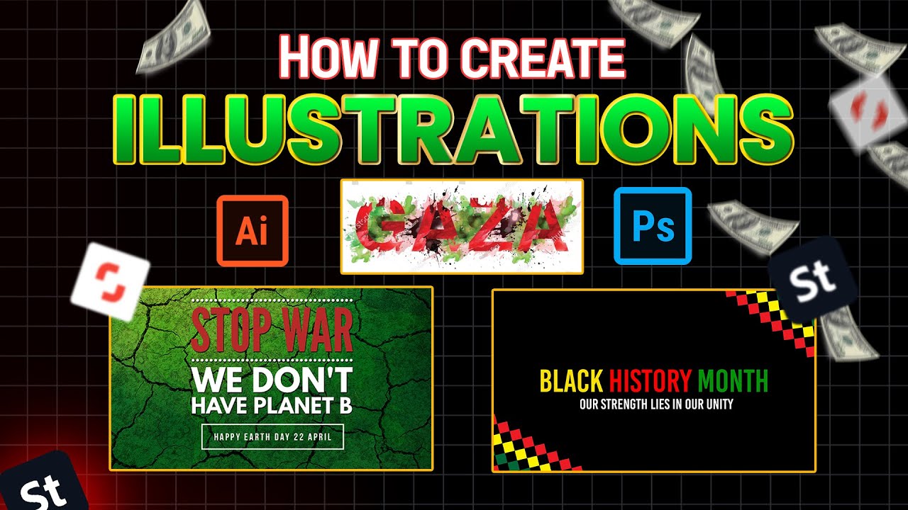 How to create Illustrations and Vectors for Shutterstock - YouTube