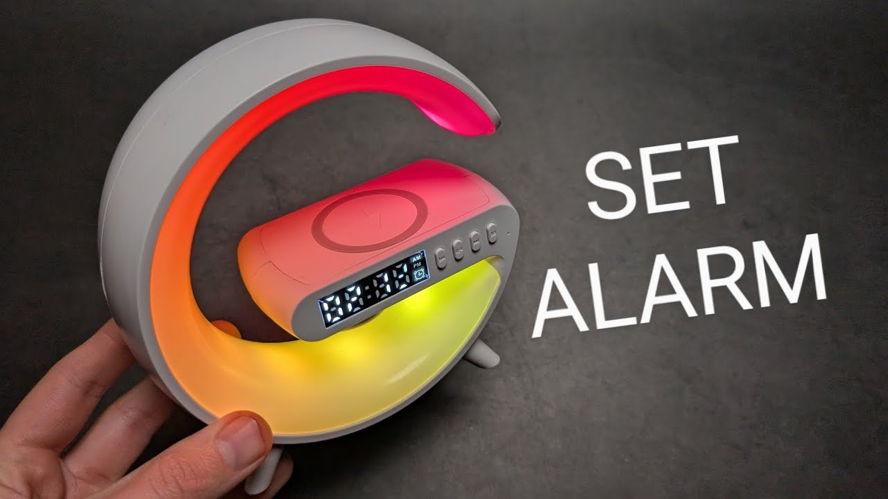 How to Set Alarm on Smart Light Sound Machine G63 Bluetooth Speaker ...