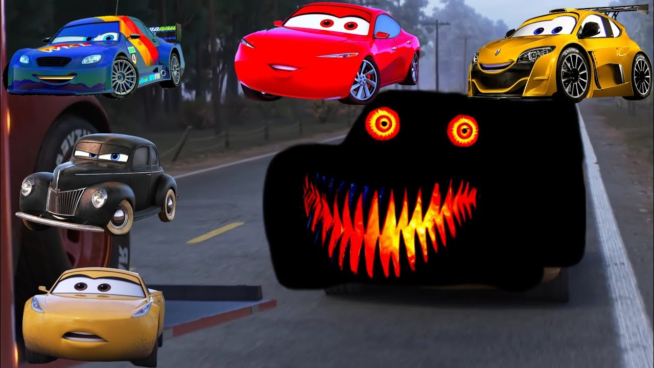SCARY lightning McQueen ‼️ Looking Disney Pixar Cars, Correct Lightning ...