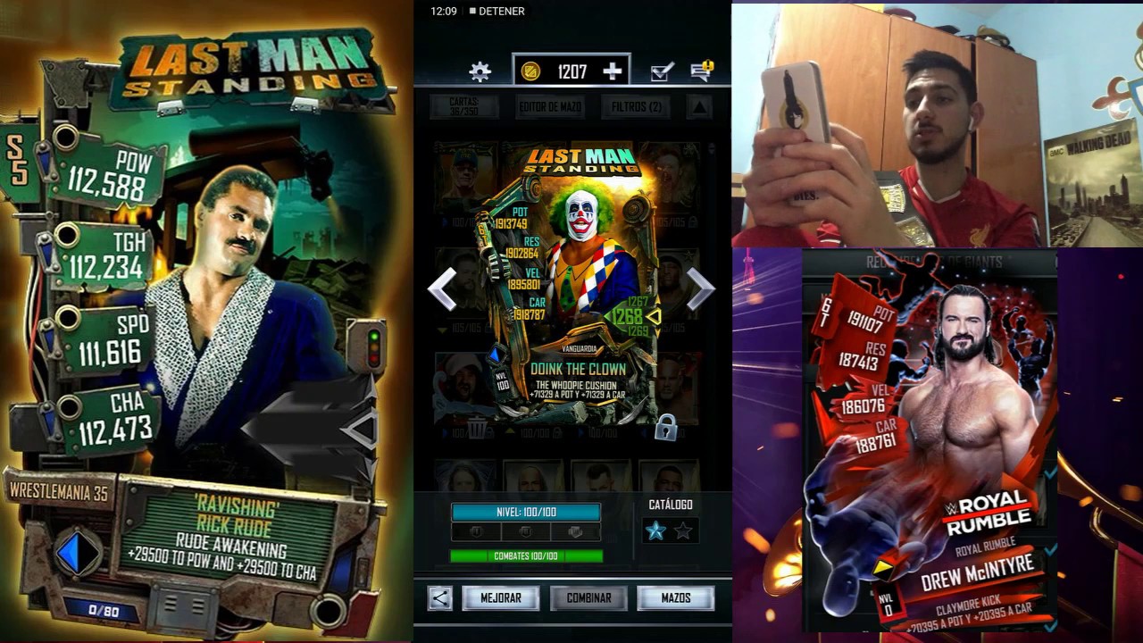 Todas las cartas LAST MAN STANDING - WWE SUPERCARD #3 - YouTube