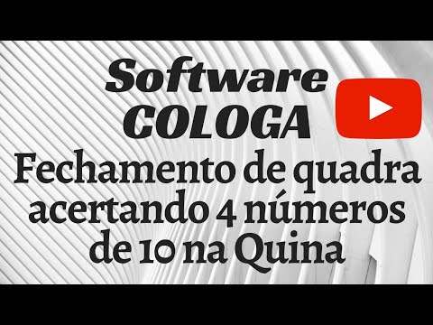 Fechamento de quadra acertando 4 números de 10 na Quina
