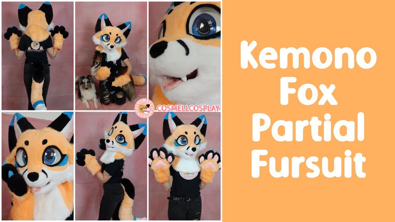 Kemono Fox Partial Fursuit Showcase - YouTube