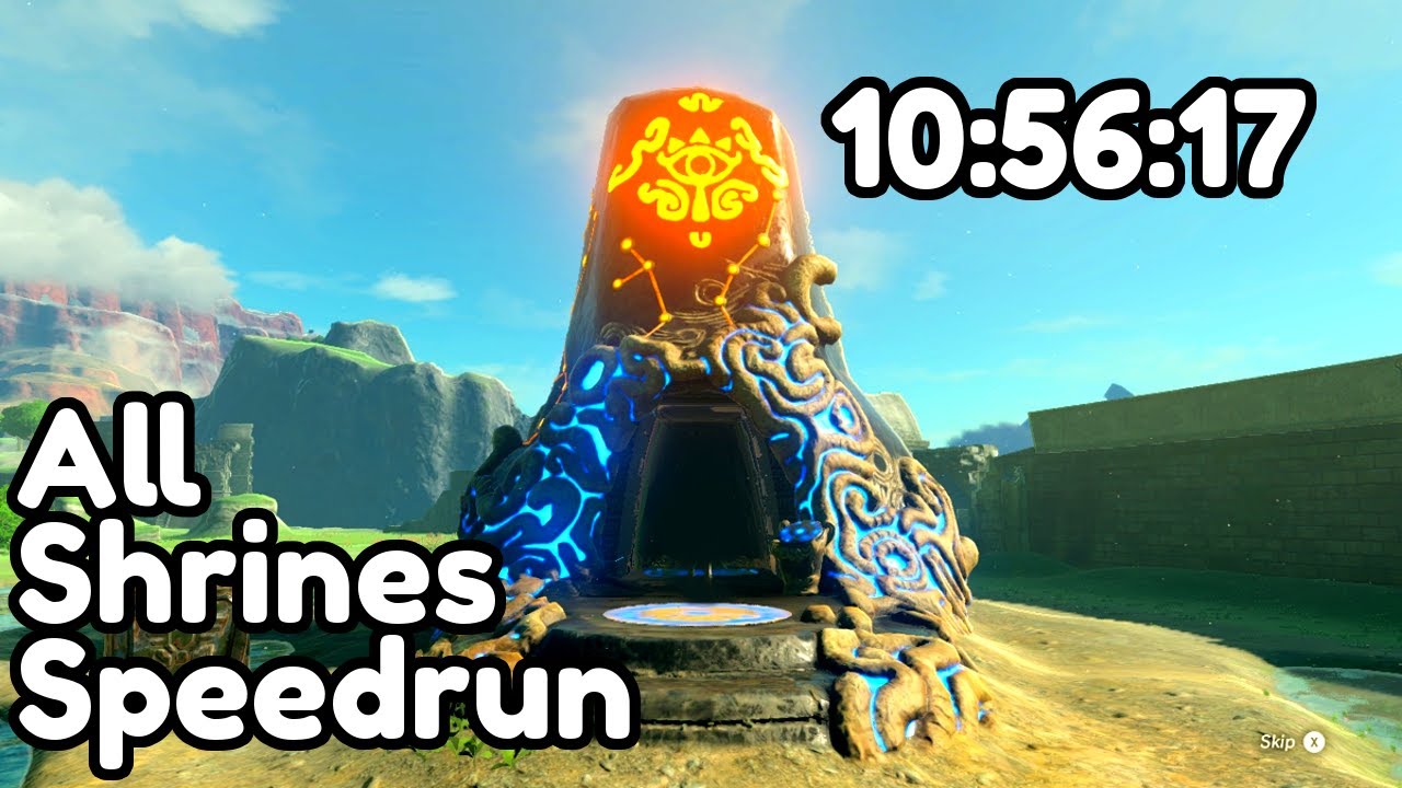Breath of the Wild ALL SHRINES SPEEDRUN (10:56:17) | Smallant VOD - YouTube