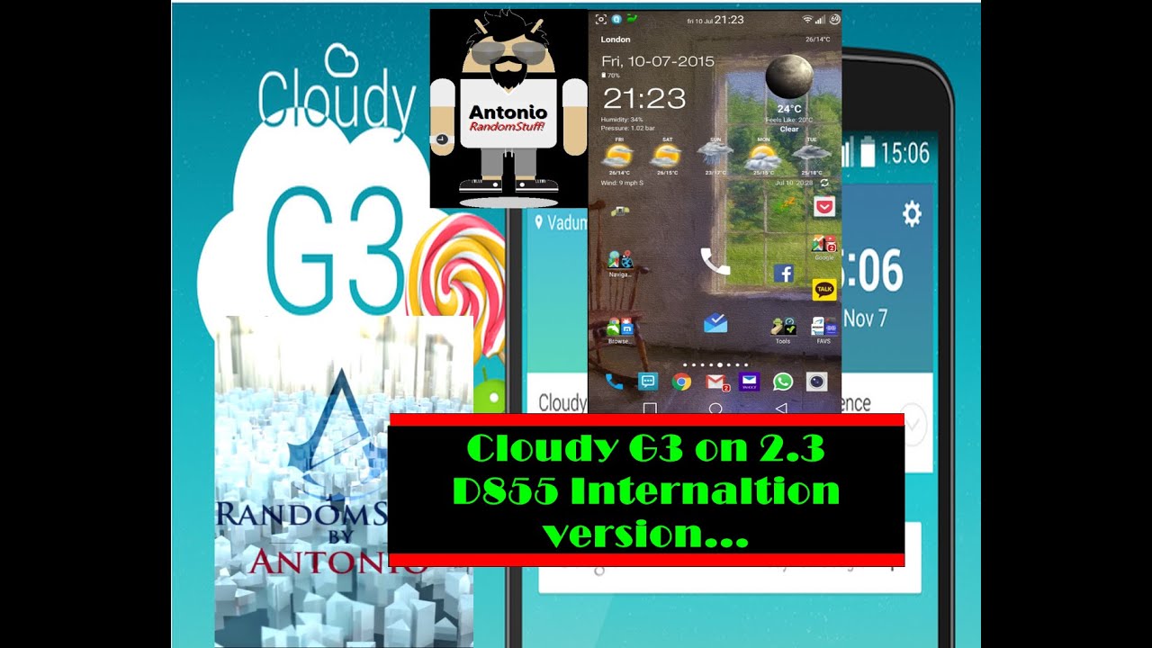 LG G3 - on CloudyG3 2.3 - fast stock ROM my best ROM for me on D855 ...