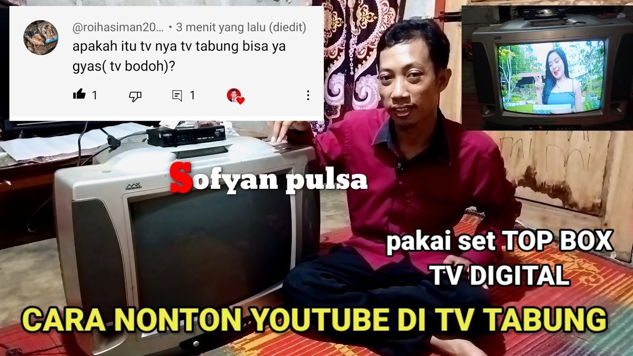 CARA NONTON YOUTUBE DI TV TABUNG PAKAI SET TOP BOX TV DIGITAL - YouTube