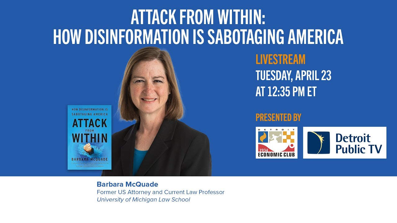 "Attack from Within" with legal scholar and analyst Barbara McQuade ...