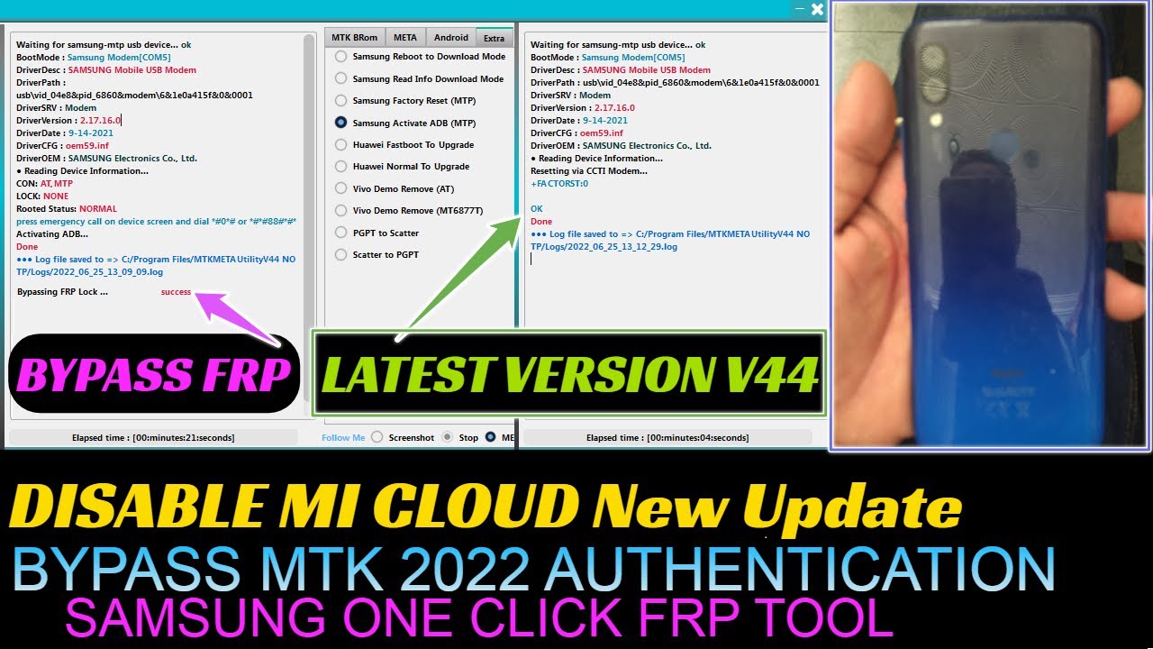 MTK Auth Bypass Tool V44.2022 | NEW UPDATE | Xiaomi Huawei Realme ...