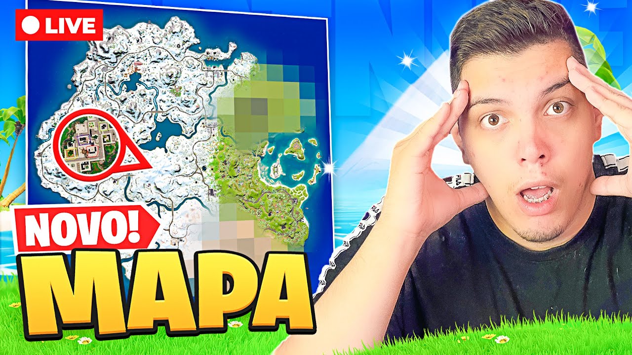 🔴NOVA TEMPORADA , NOVO MAPA , CAPITULO 3 FORTNITE... RUMO a 100,000 ...