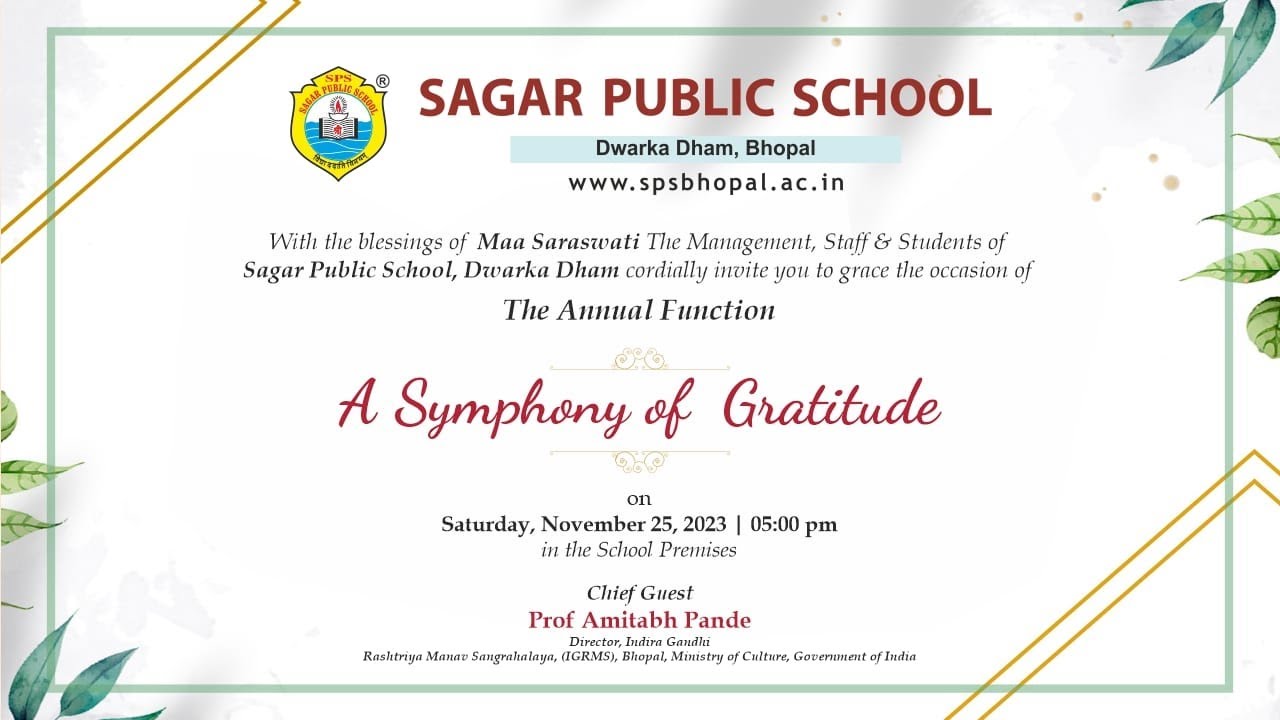 A Symphony of Gratitude- An Ode to Mother Earth | Annual Function 2023 ...