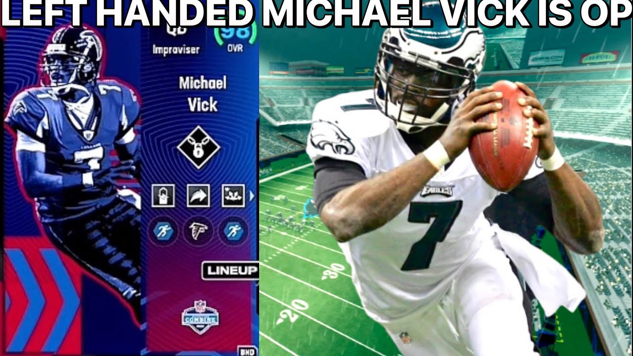 NFL COMBINE LEFT HANDED MICHAEL VICK IS OP THROWING DOTS MADDEN 25 # ...