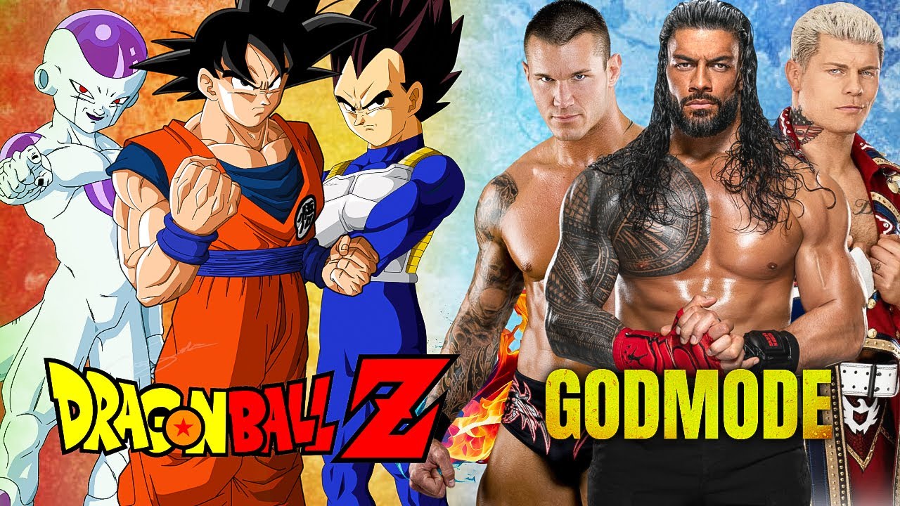 WWE 2K23 Team Dragon Ball Z Vs Roman Reigns Randy Orton & Cody Rhodes ...