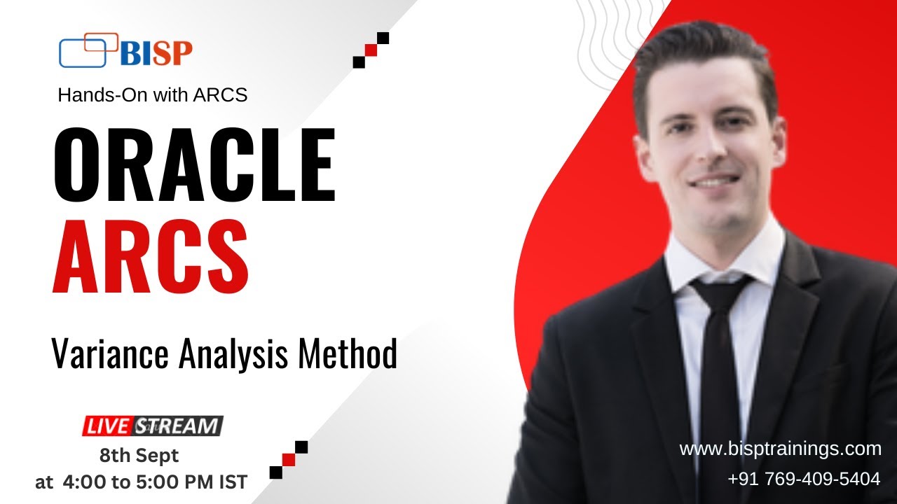 LIVE Webinar: Oracle ARCS – Variance Analysis Method Explained - YouTube