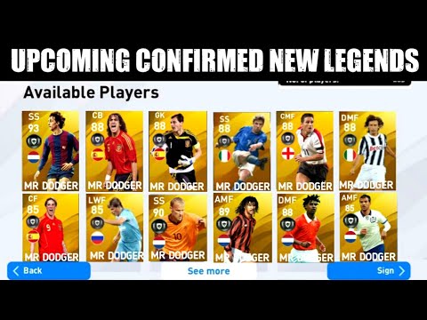Upcoming 15 New European National Team Legends Box Draw Details In Pes ...