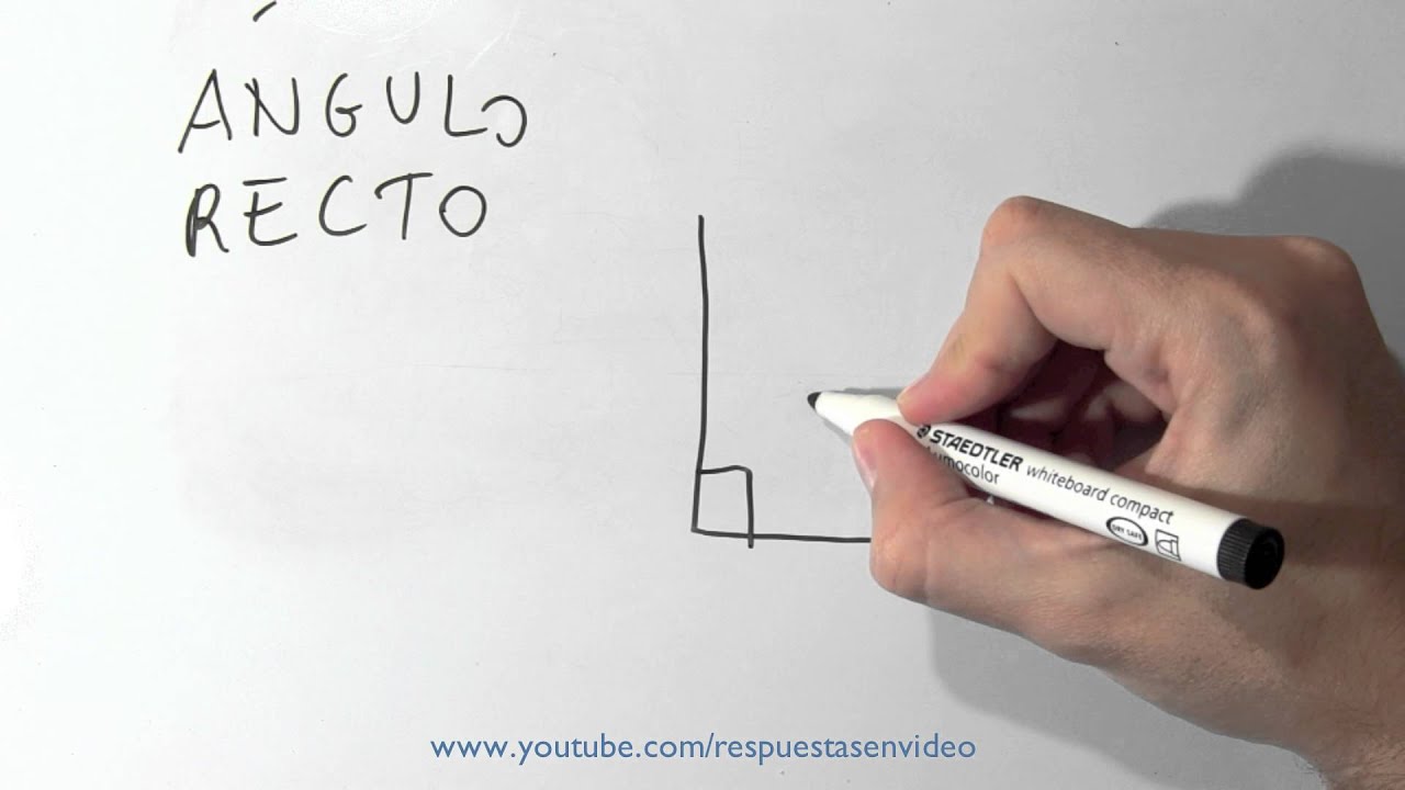 Qué es un ángulo recto - Cuál es, definición, dibujos y ejemplos - YouTube