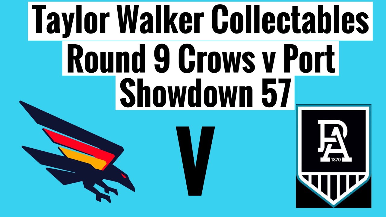 Round 9 2025 Crows V Port in Showdown 57 at the Adelaide Oval - YouTube