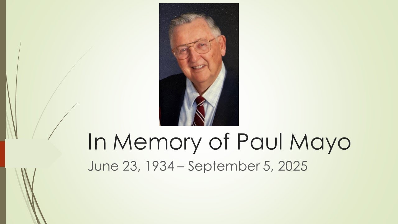 Paul Mayo's Memorial Service - YouTube