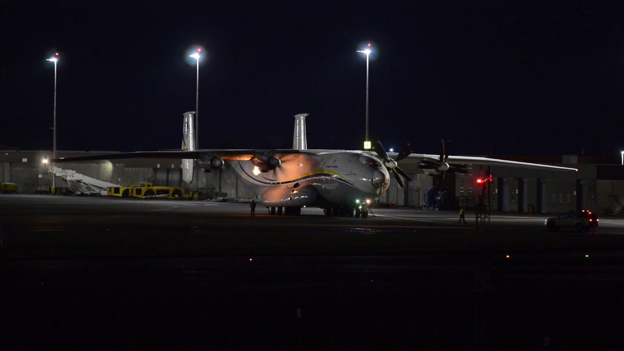 Antonov An-22 "Antei" - Flaming Engine Start - YouTube