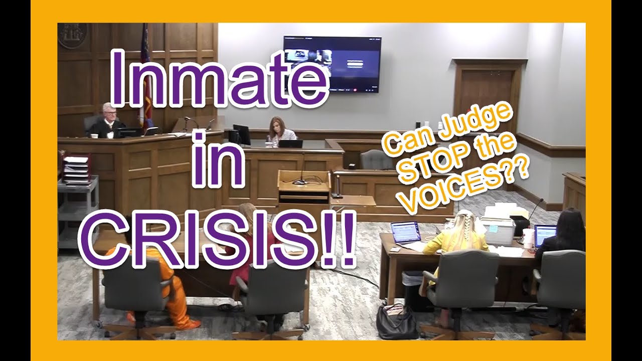INMATE IN CRISIS! Can Judge stop VOICES? #courtvibes #mentalhealth # ...
