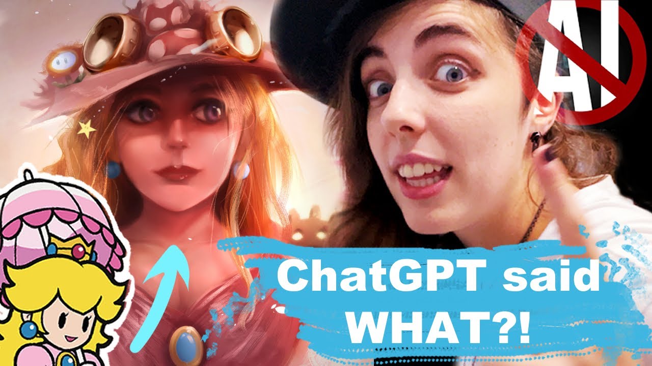 I STOLE FROM AI -- Painting STEAMPUNK Princess Peach - YouTube
