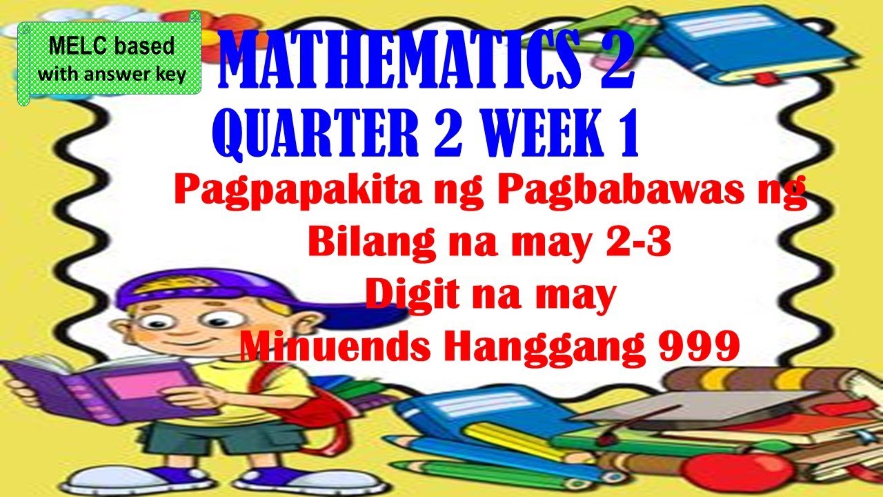 MATH 2 Q2 W1 PAGPAPAKITA NG PAGBABAWAS NG BILANG NA MAY 2-3 DIGITS NA ...